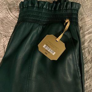 Rye Grass | Pants & Jumpsuits | Nwt Rye Grass Green Faux Leather Pants ...